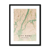 Custom Map - Mounted Map Print by doingly | Art Prints
