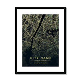 Custom Map - Mounted Map Print by doingly | Art Prints