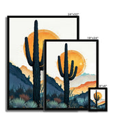 Desert Cactus - Landscapes Framed Print by doingly | Art Prints