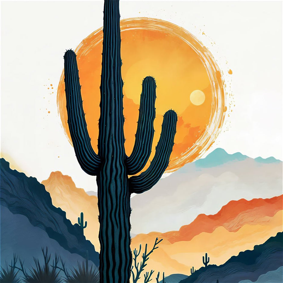 Desert Cactus - Landscapes Framed Print by doingly | Art Prints