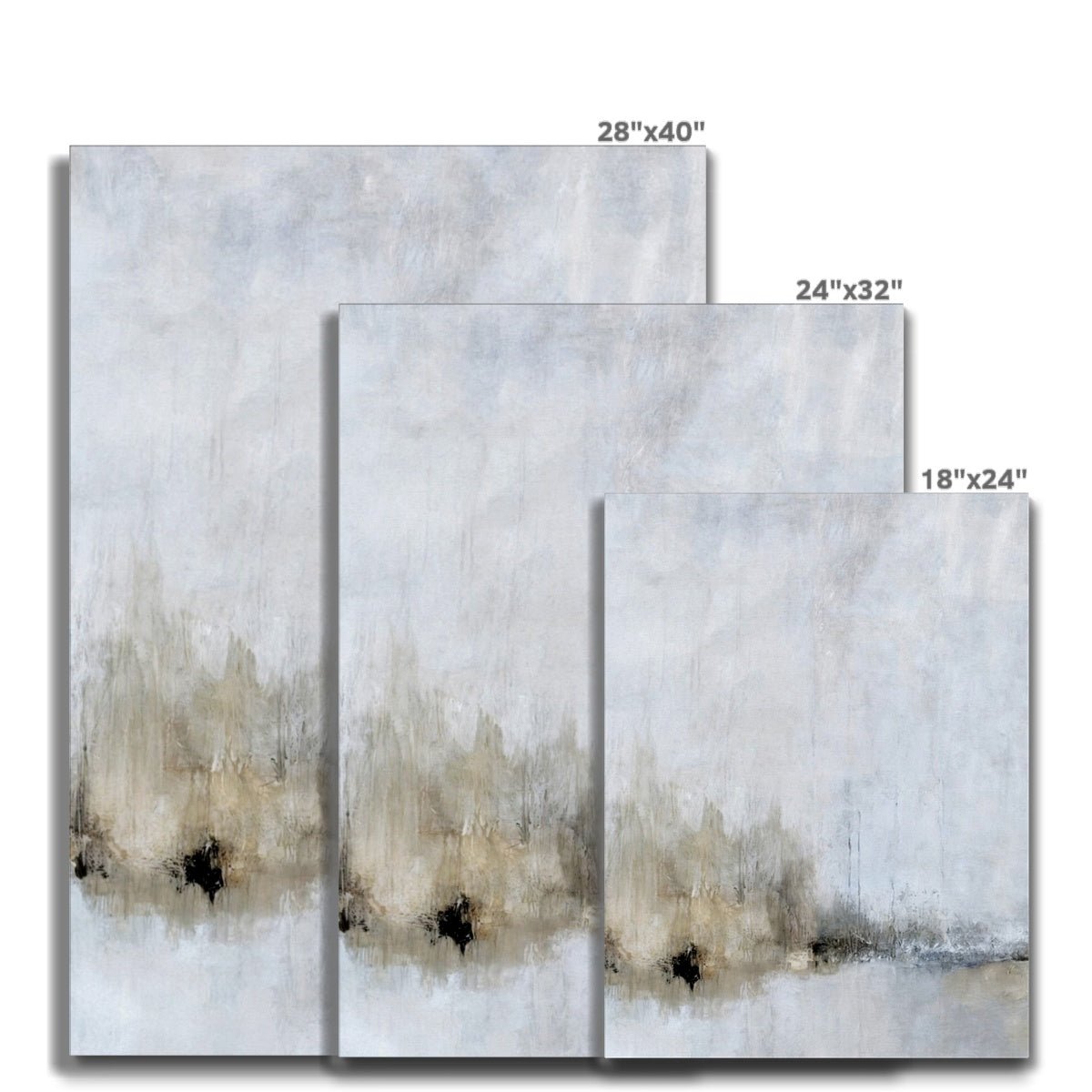 Minimalist Gray - Abstract Canvas Print by doingly | Art Prints